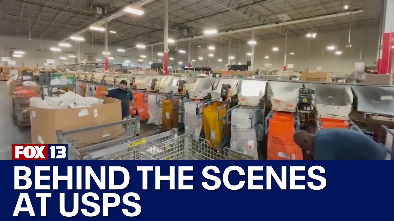Behind the scenes at USPS during the holidays | FOX 13 Seattle - YouTube