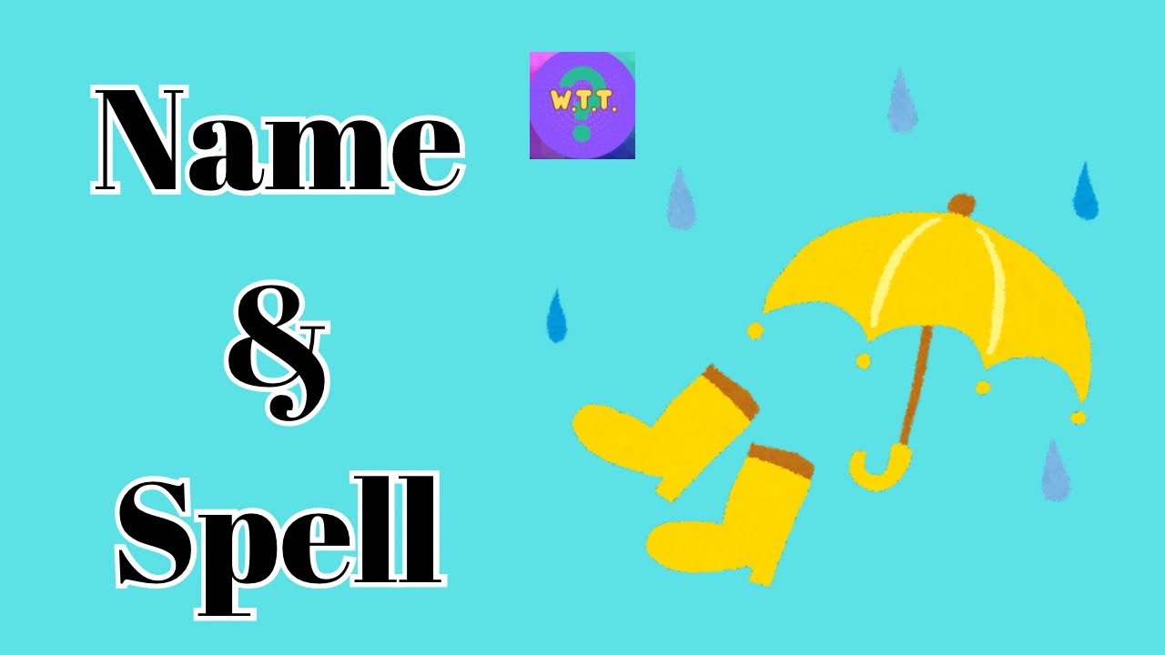 Name and Spell Rainy Day Clothing! Will you guess them all? - YouTube