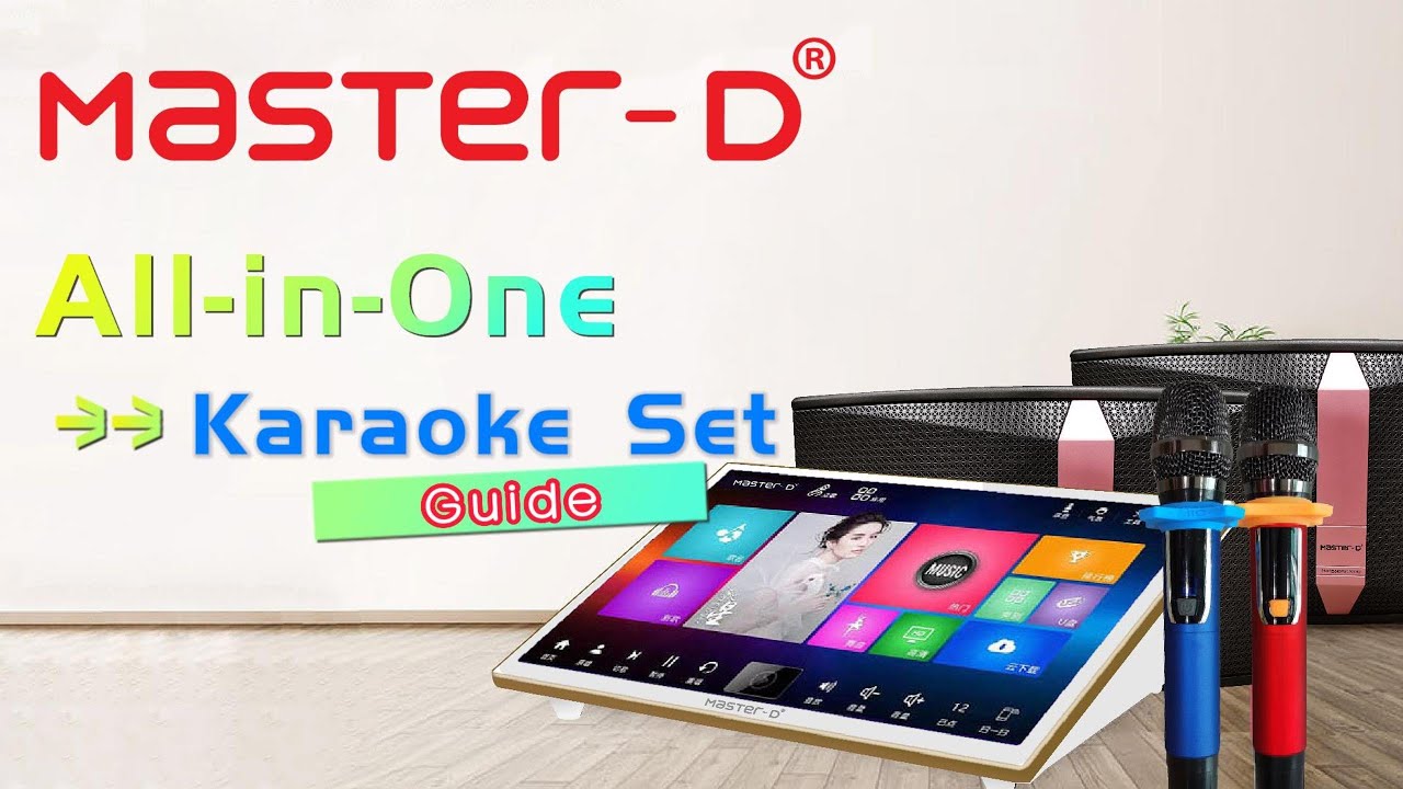【Guide】Master-D all-in-one karaoke set guideline - YouTube
