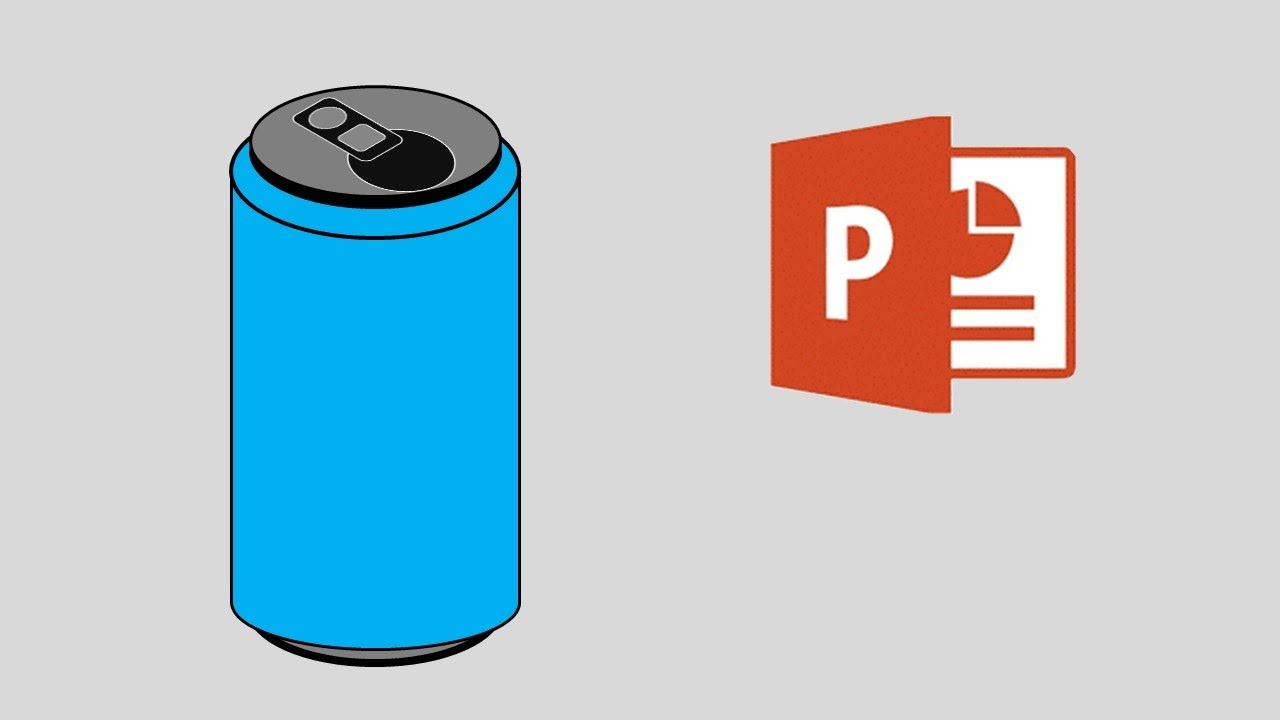How to draw a Soda Can | Drawing | PowerPoint | Tutorial | Step by step ...