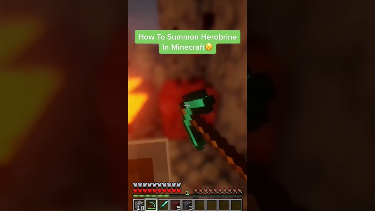 How To Summon Herobrine In Minecraft #Minecraft #Minecraftshorts # ...