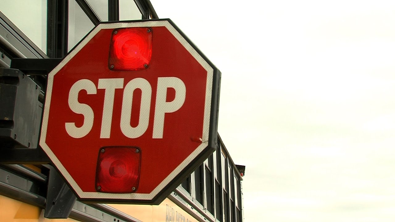 School Bus Safety - Rural Bus Stop Signs - YouTube