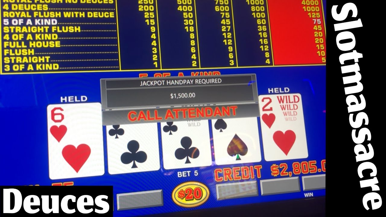 $80 a Hand Deuces Wild. High Stakes Video Poker. - YouTube