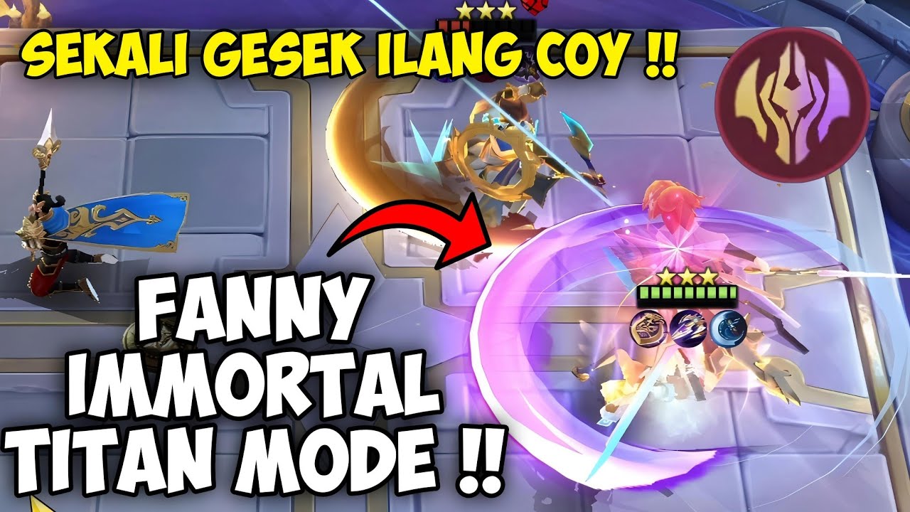 FANNY IMMORTAL 40 STACK TITAN MODE !! CAPUNG RAKSASA SEKALI GESEK MUSUH ILANG !! COMBO MAGIC ...