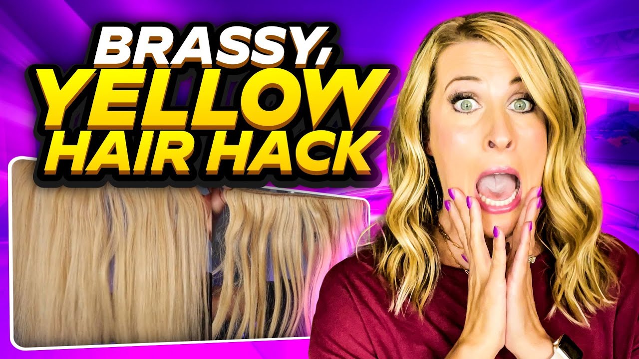 Brassy, Yellow Hair Hack | SHINEFINITY Zero Lift Glaze - YouTube
