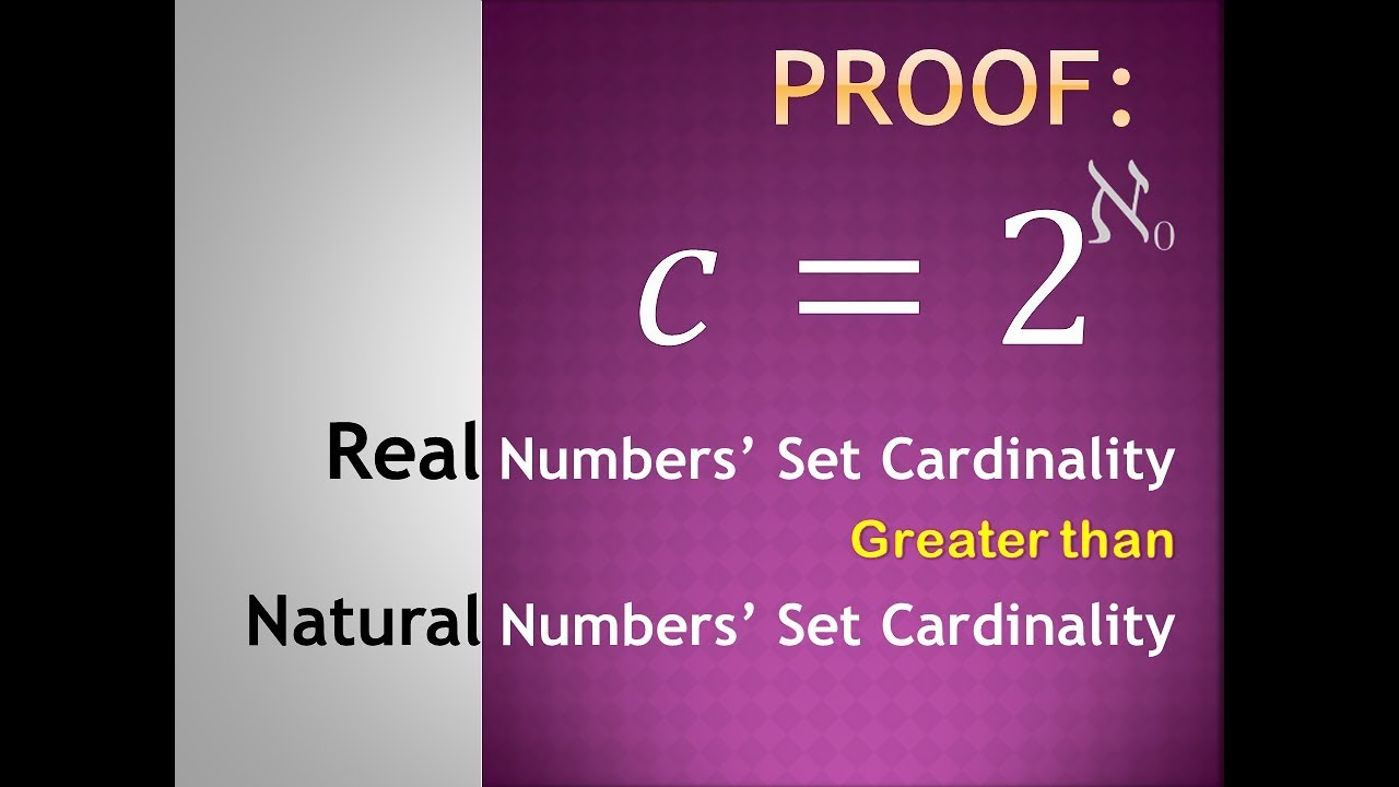 There are more Real Numbers than Natural Numbers || Proof ...