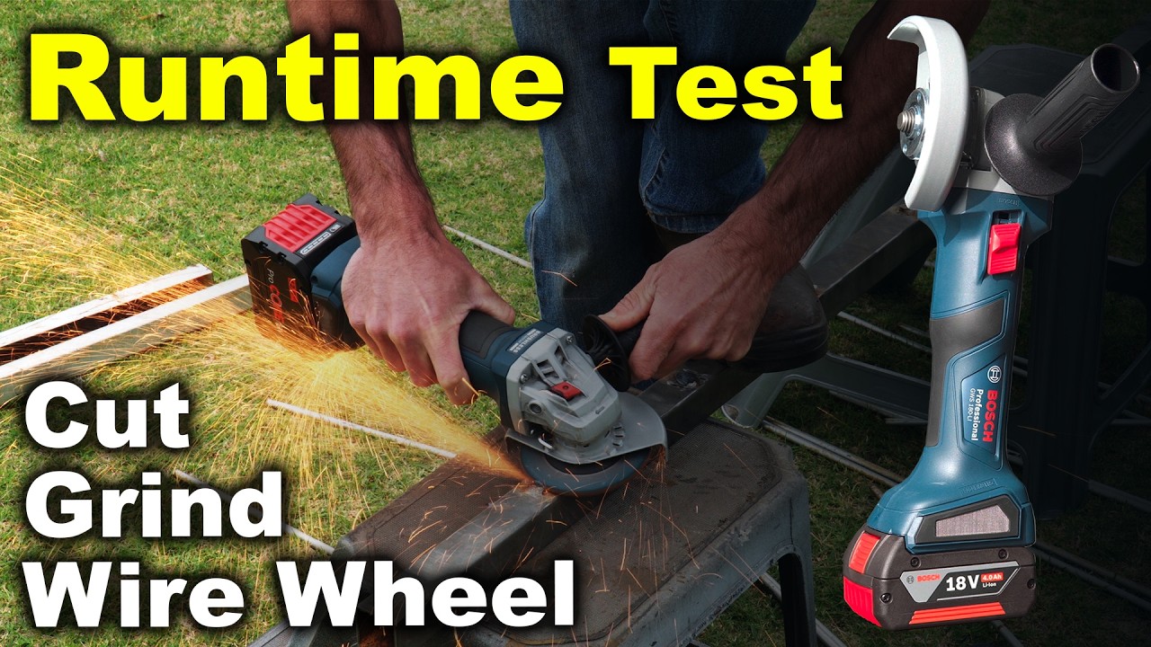 Bosch Cordless Angle Grinder TEST and Review (Bosch Professional GWS ...