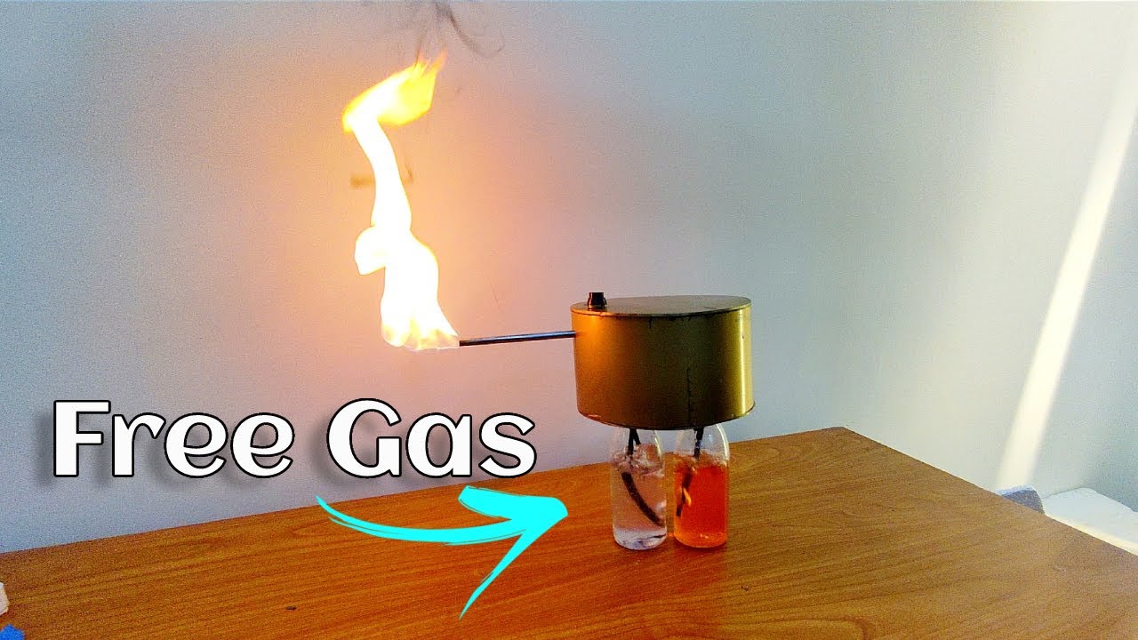 How to make free LPG using water at home - gasoline and water - great ...