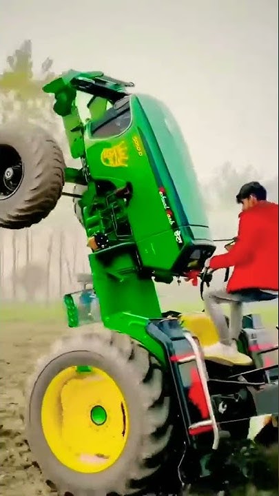 John Deere 5050D stunts #HR-PB Tractor Tochan #shorts #ytshorts #tractor - YouTube