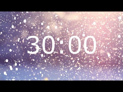30 Minute Winter Timer with Relaxing Music and Alarm