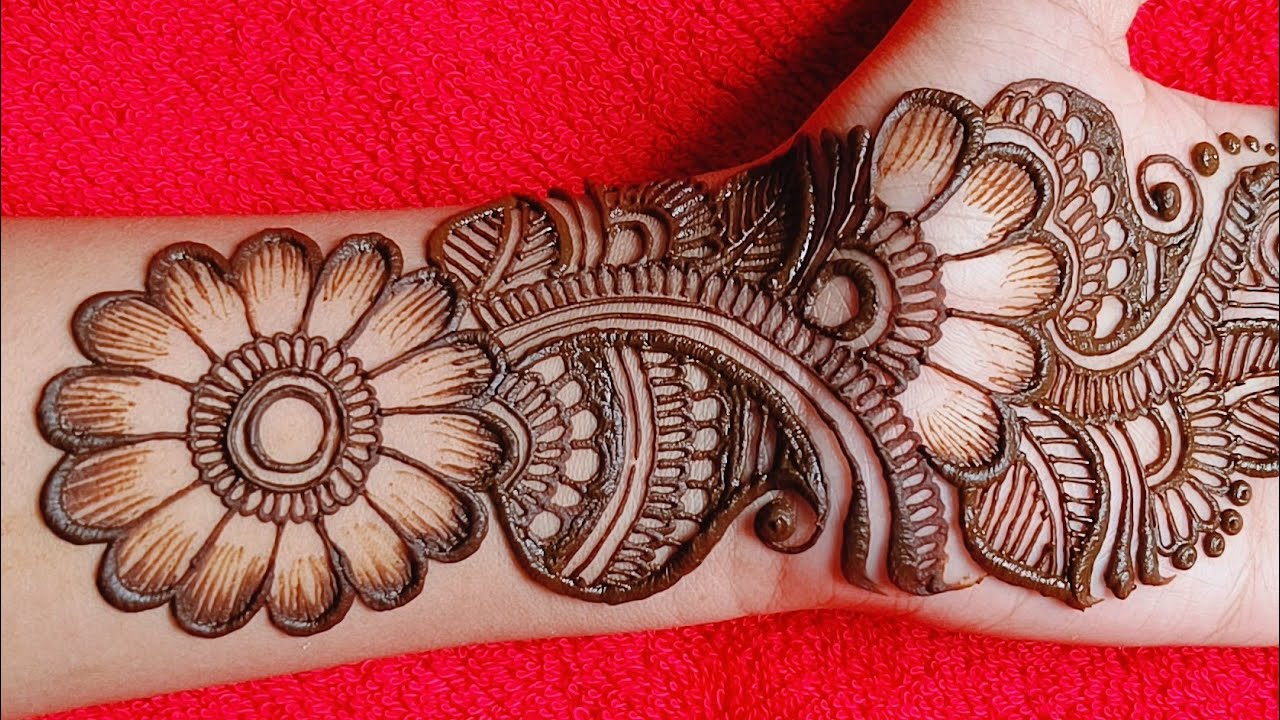 Aasan aur Saral mehndi design || jhatpat lagaye ye mehandi ka design ...