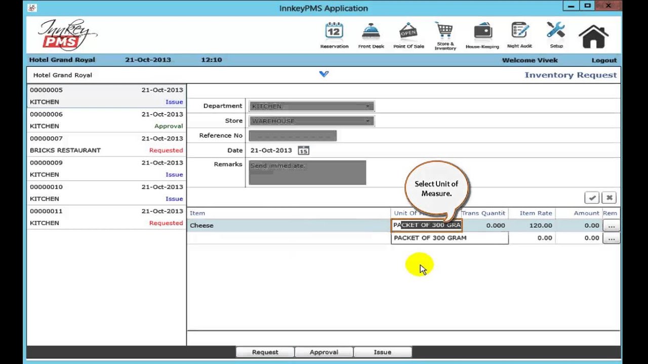 Store request, approval and issue - YouTube