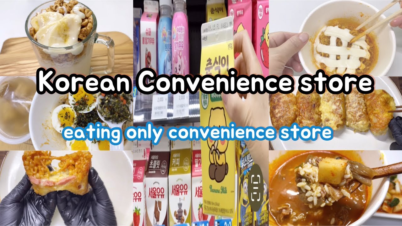 Korean convenience store food for 24 hours | Food prices at convenience ...