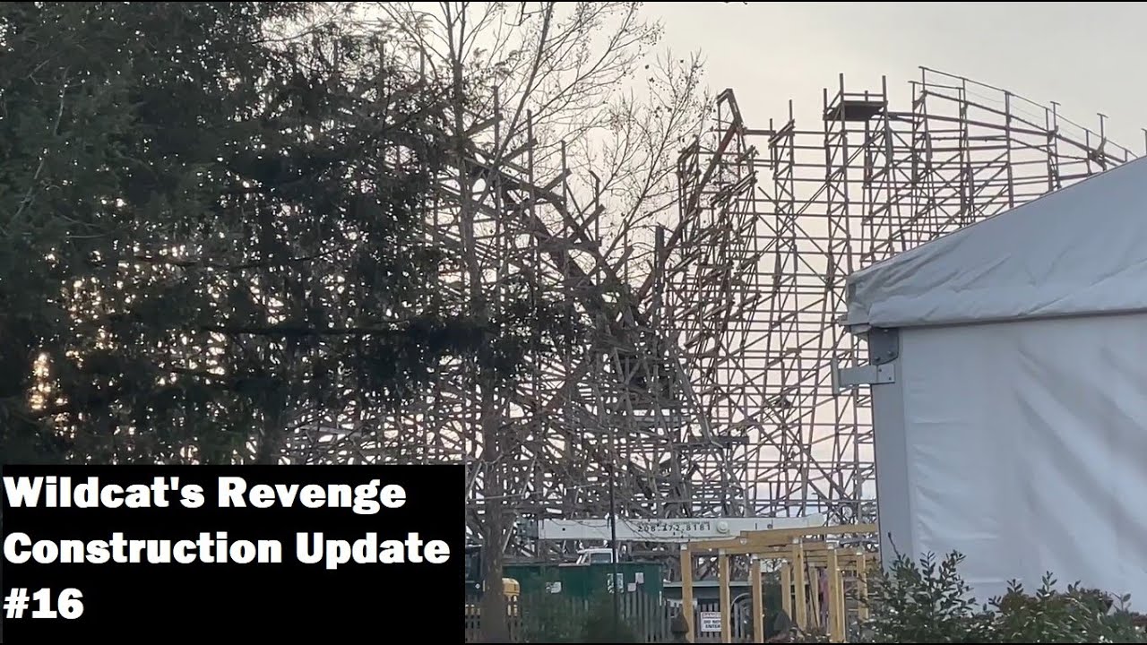 Wildcat's Revenge Construction Update #16 - Track on Step-Up Underflip ...