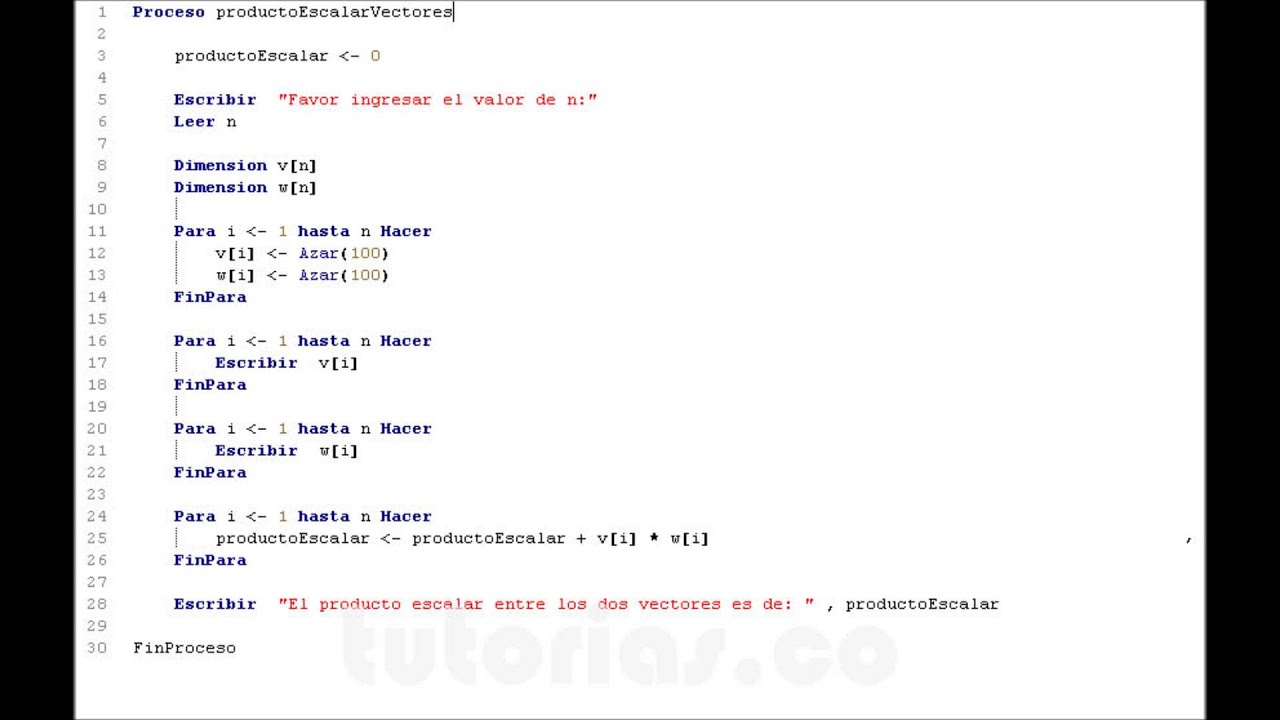 Ejercicio Con Vectores En Pseint Doovi Ejercicios Con Vectores