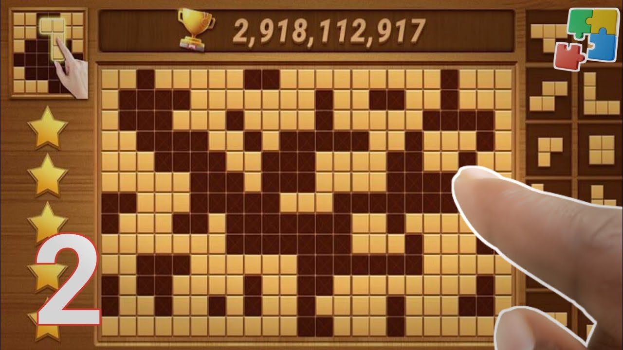 Wooden Blocks Matching Puzzle Gameplay | Satisfying Block Puzzle Game ...