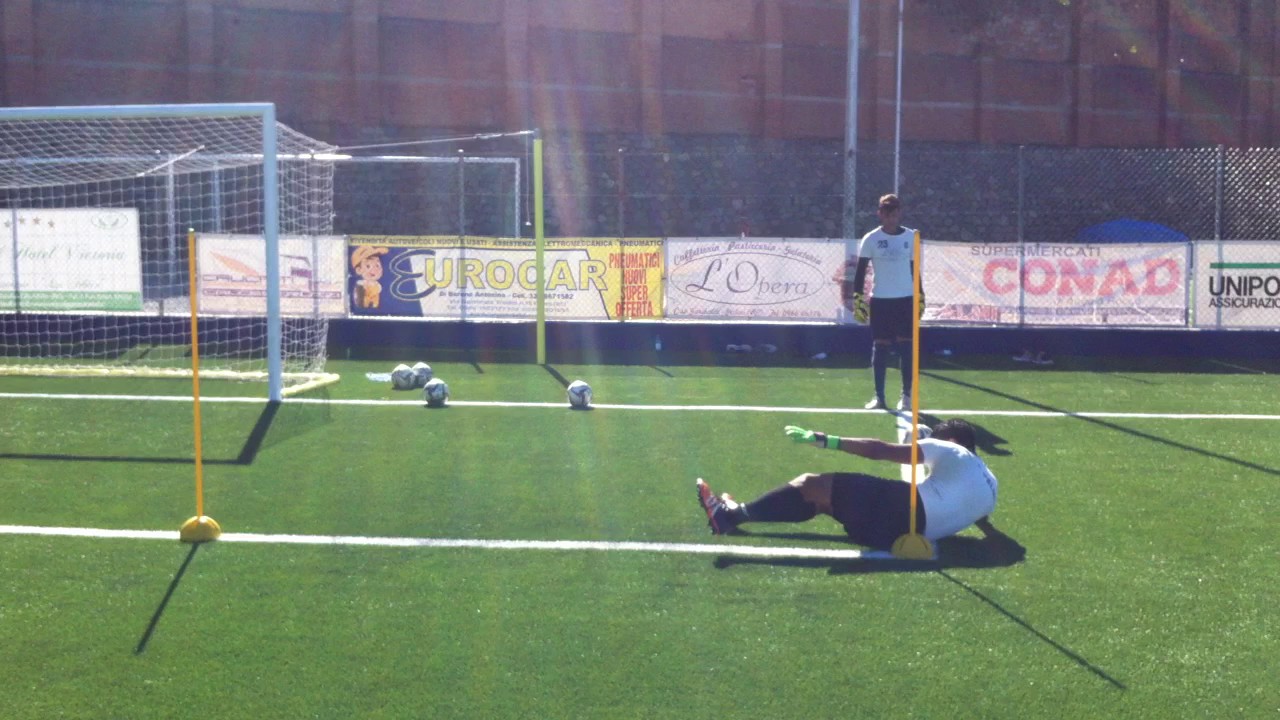 Allenamento portieri " trasformazione della forza " - YouTube