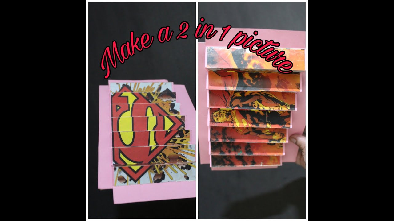 DIY- Two in One picture. Paper craft - YouTube