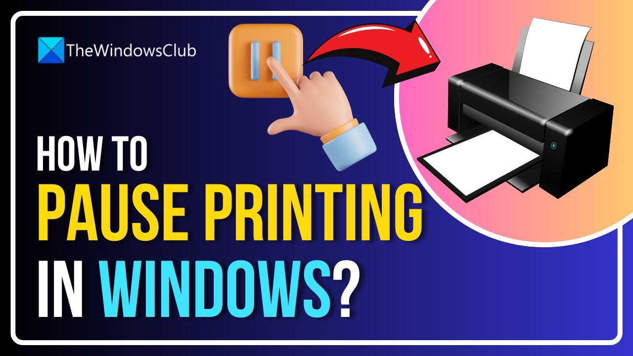 How to Pause Printing in Windows 11 1 - YouTube