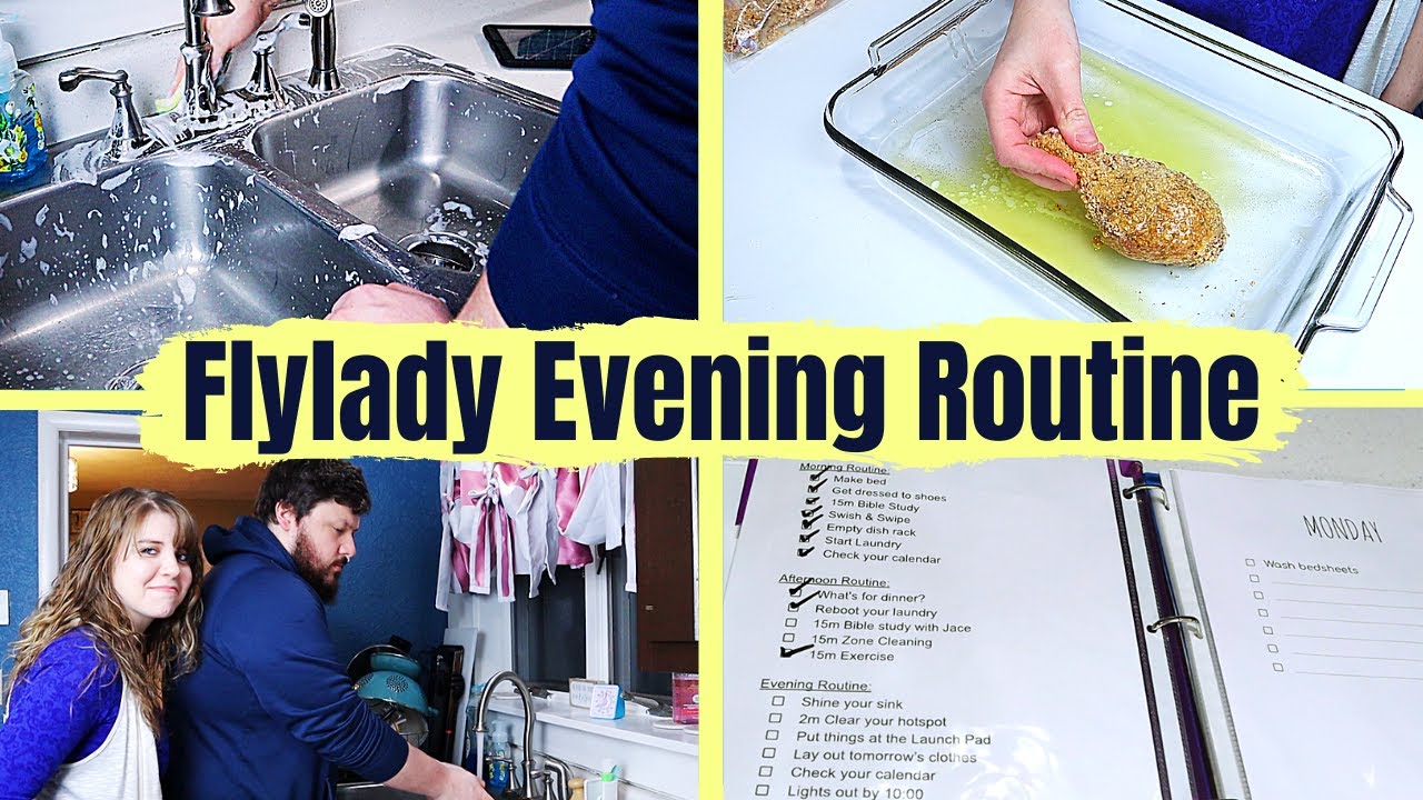 My Simple Flylady Evening Routine - YouTube