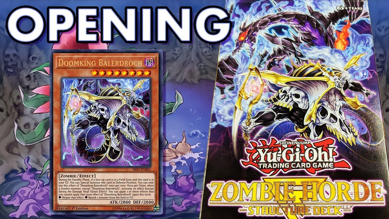 YuGiOh Zombie Horde Structure Deck Opening - YouTube