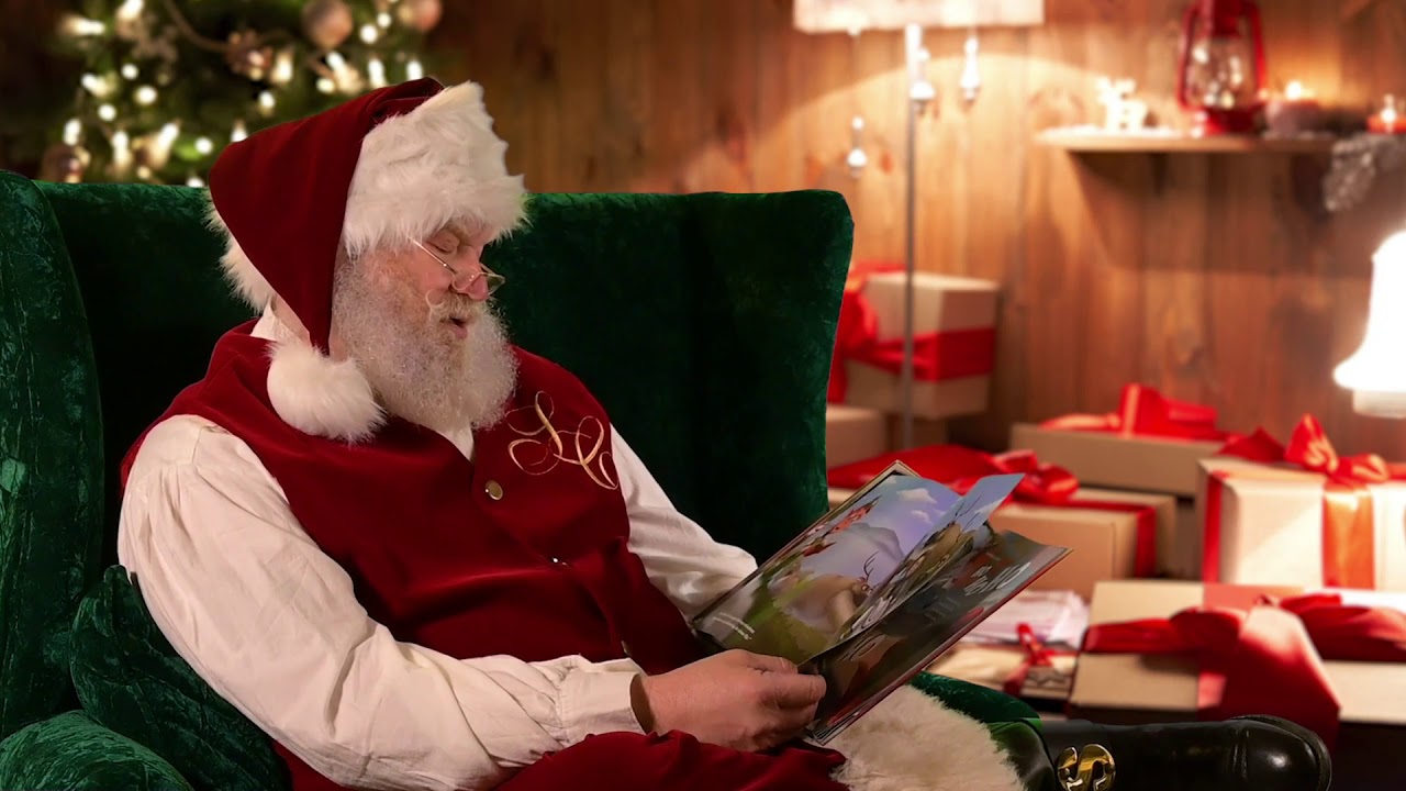 Bedtime Stories with Santa featuring the book Santa.com. - YouTube