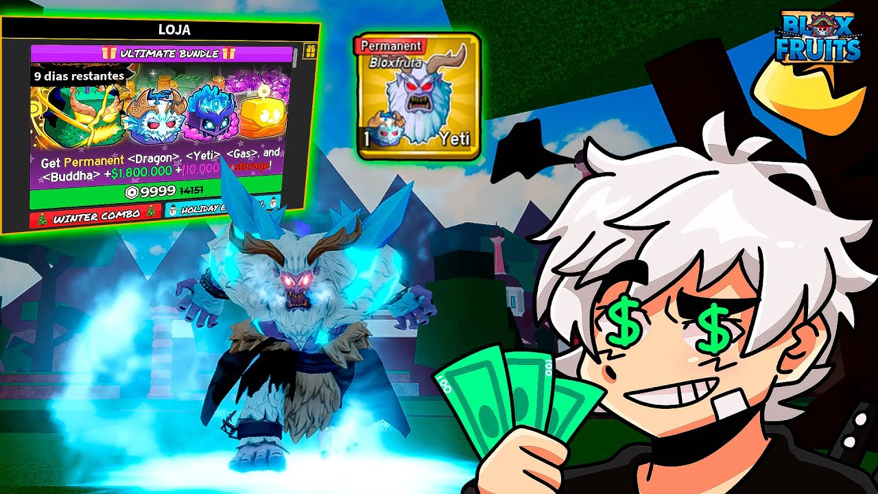 COMPREI o ULTIMATE BUNDLE de 10 MIL ROBUX e TESTEI a YETI no BLOX ...