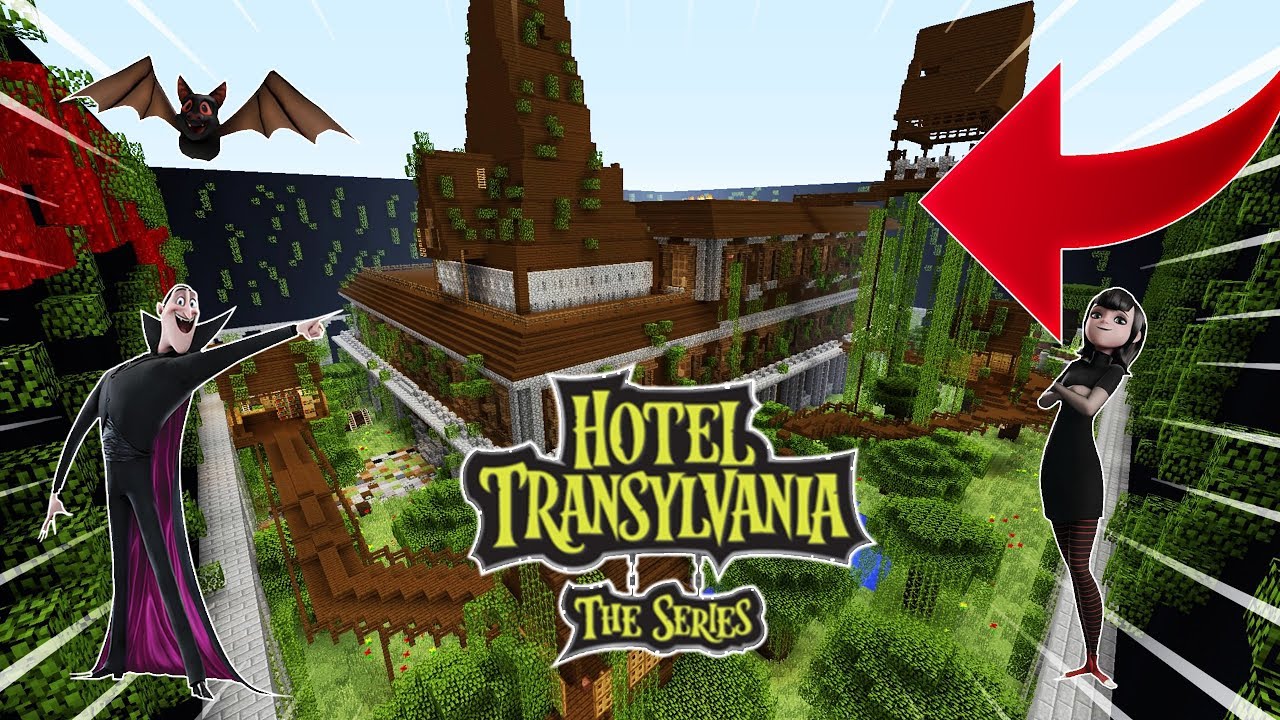 CACHE CACHE SUR MINECRAFT MAP HÔTEL TRANSYLVANIE ! MANOIR HANTÉ ! PS4 FR - YouTube