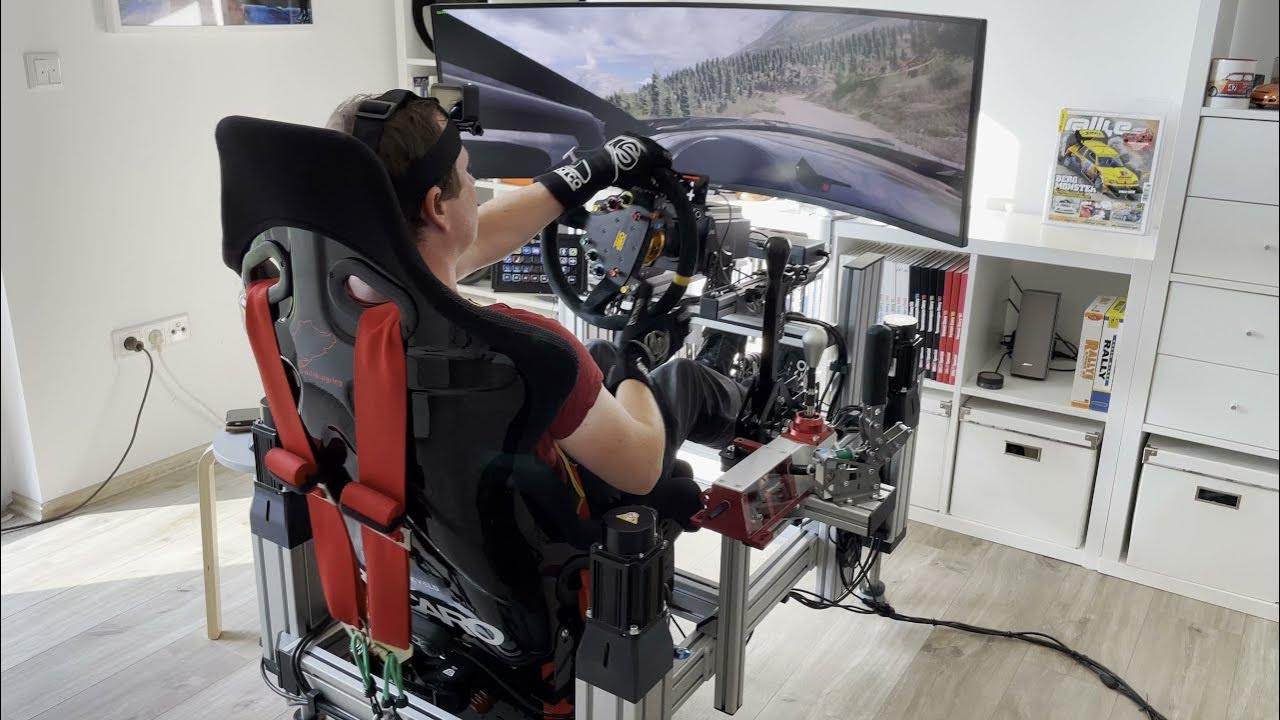 Rally Driver with his 30000$ Motion Simulator and DIRT Rally 2.0 - YouTube
