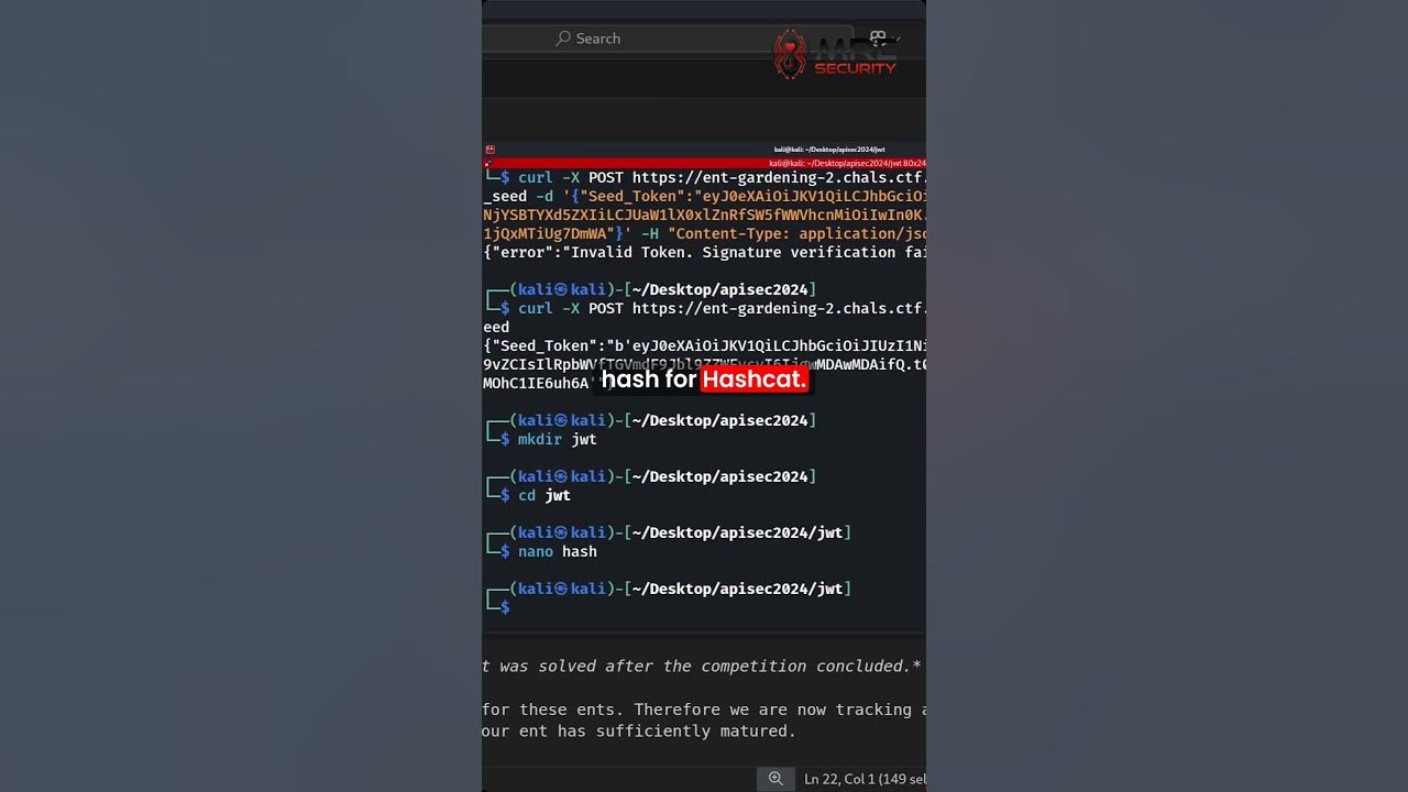 Cracking JWT Passwords With Hashcat Is Really Easy - YouTube