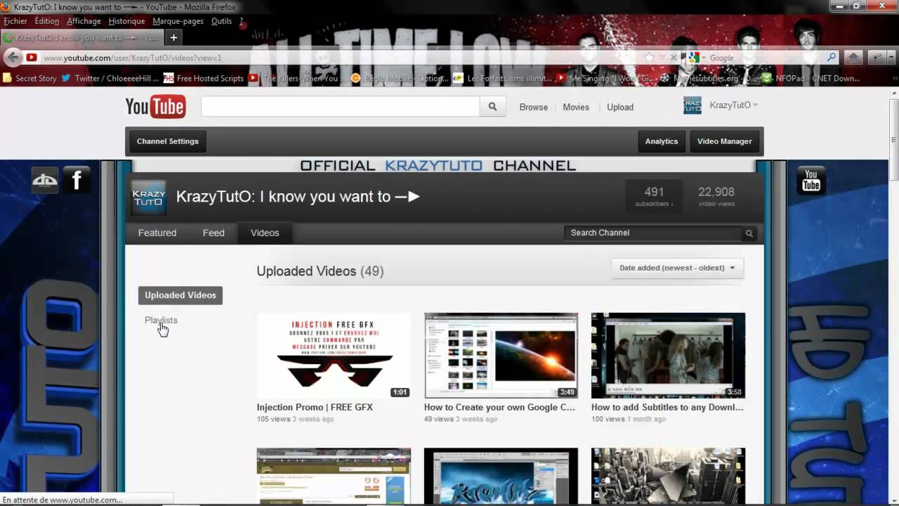 How To Create Edit And Delete Playlists On Youtube Youtube