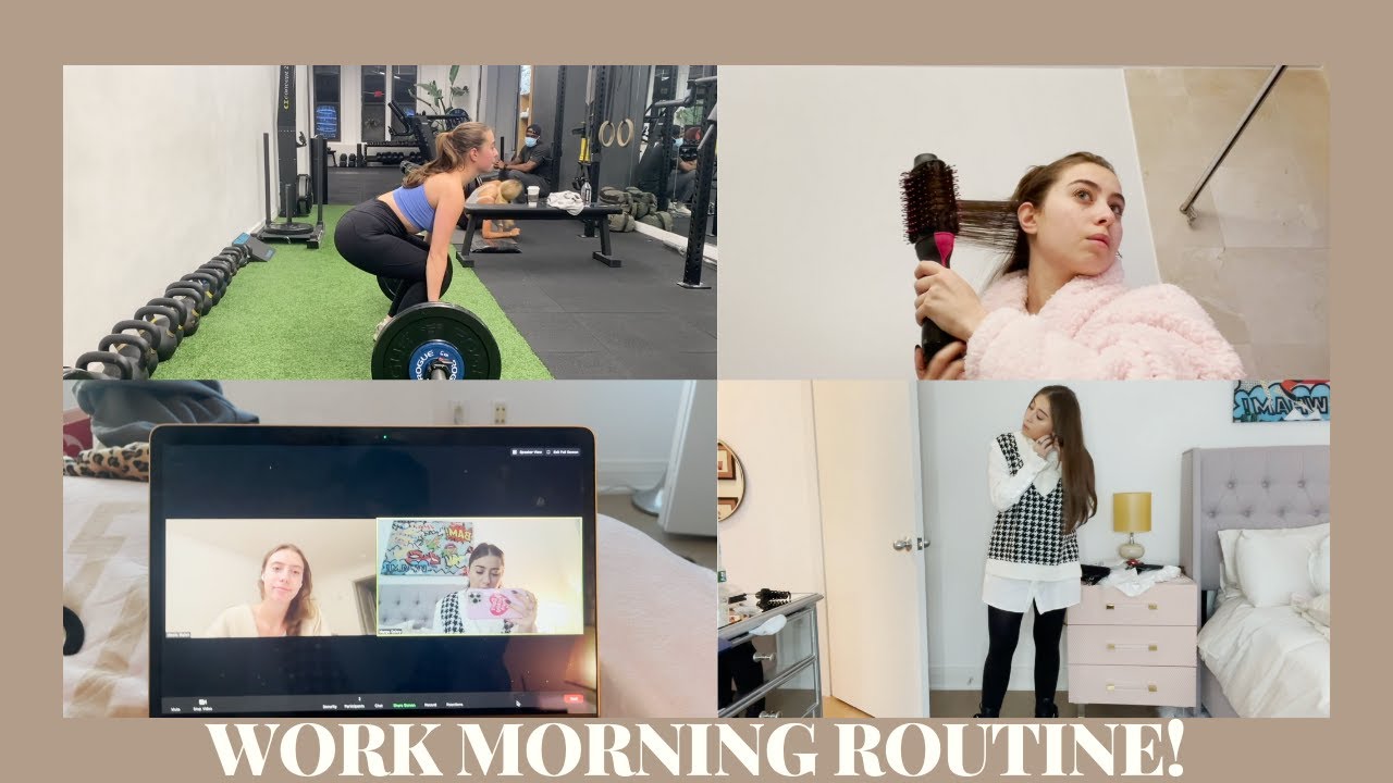 Work Morning Routine // 6AM Workout, Podcast Recording, Mags Routine ...