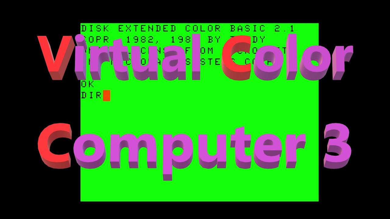 Setting Up and Using The VCC Emulator (Virtual Color Computer) - YouTube