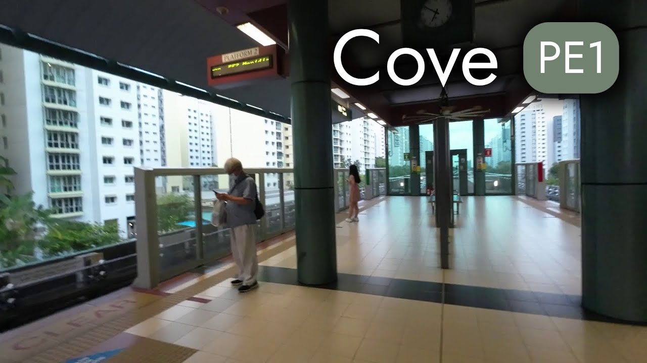 PE1 Cove LRT Station: Exit B to Platforms | Punggol LRT Walking Tour ...