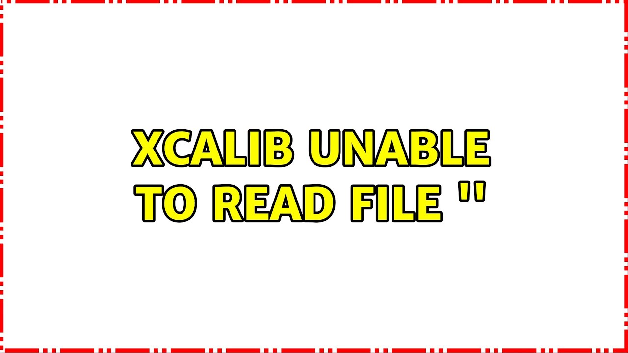 Unix & Linux: xcalib unable to read file '' - YouTube