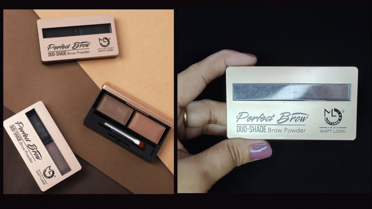 Matt look perfect brow duo shade brow powder eyebrow palatte || honest ...
