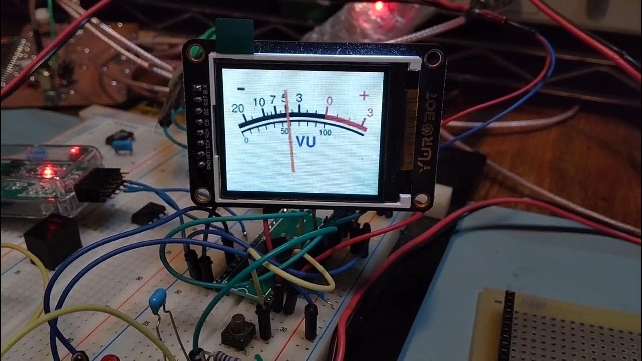 VU meter emulator using TFT LCD and CH32V203 - YouTube