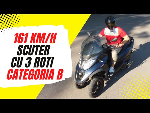 Piaggio MP3 500 HPE - scuter cu 3 roti condus cu Cat. B