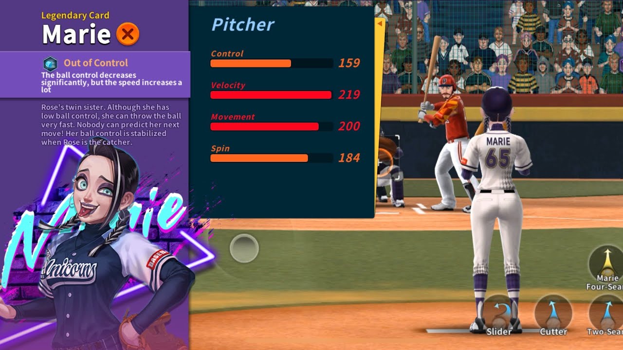 Baseball Clash - New Marie Gameplay - YouTube