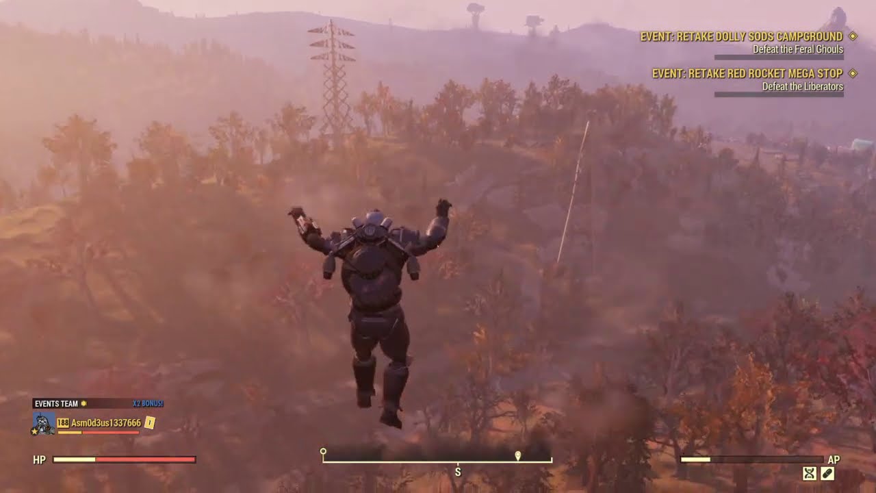 Fallout 76 - Jetpack fast travel - YouTube