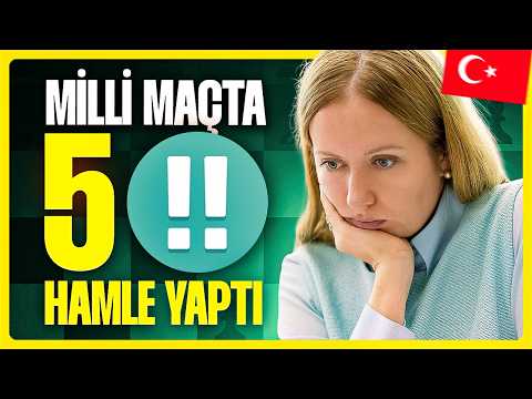 TÜRK OYUNCU Ekaterina Atalık MİLLİ MAÇTA 5 TANE FEDA (BRILLIANT HAMLE) YAPTI!
