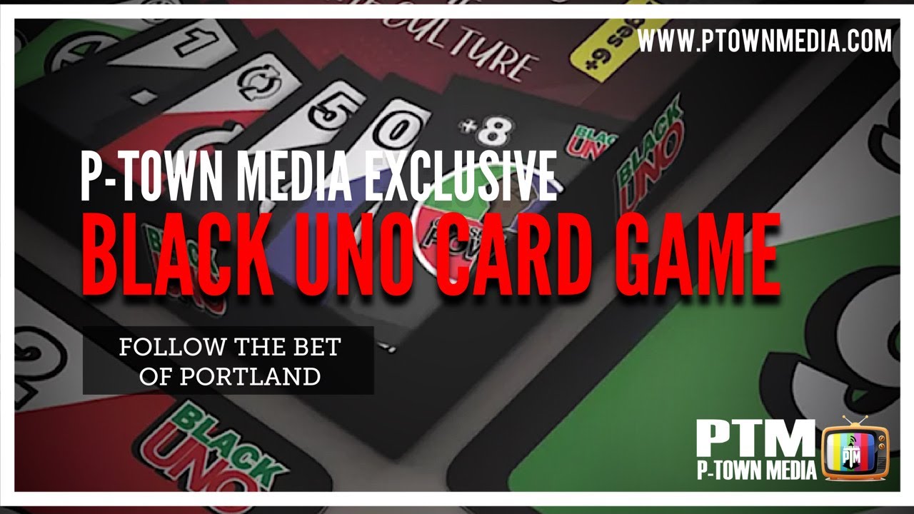 P-Town Media Exclusive - Black Uno Card Game - YouTube