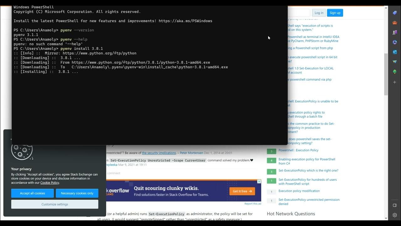 How To Install Pyenv On Windows Youtube