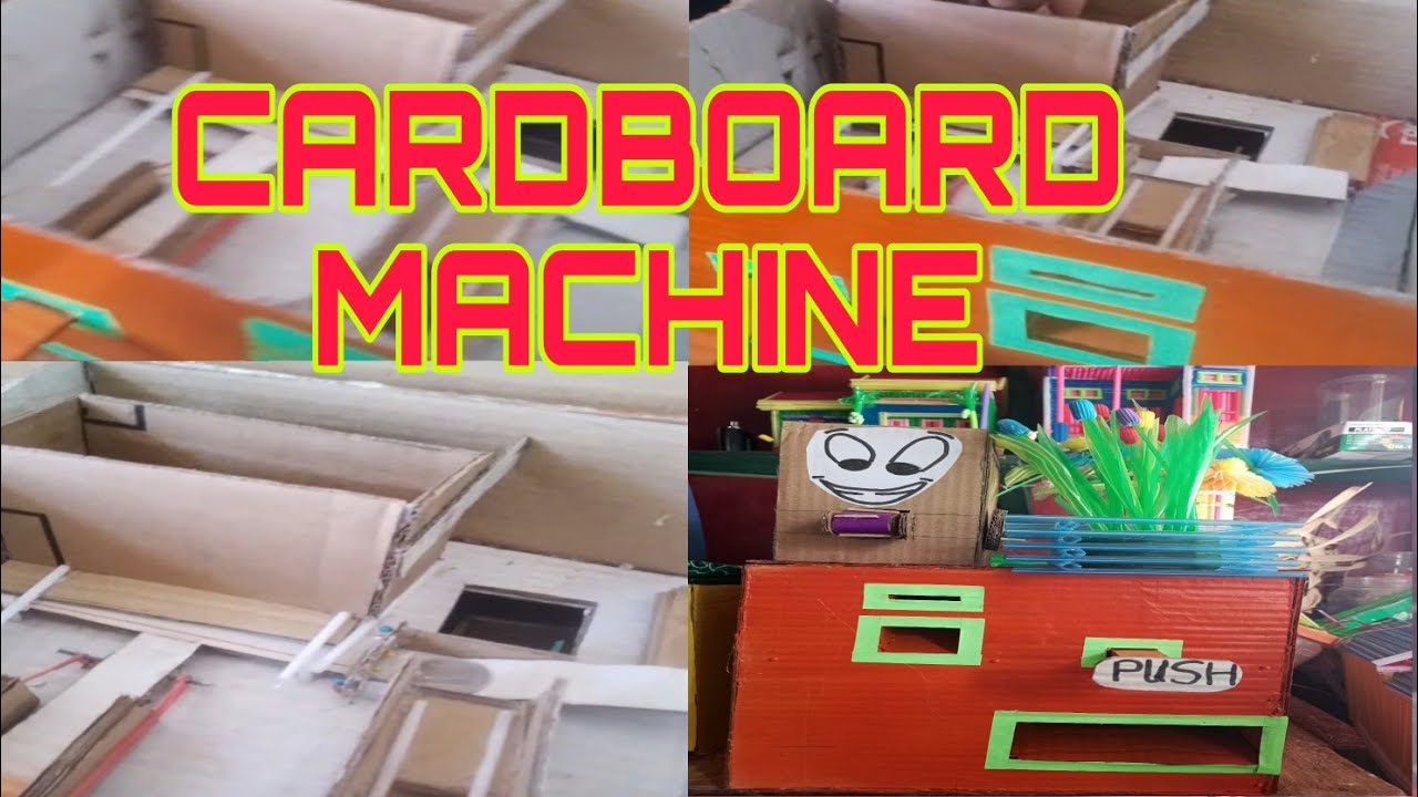 HOW TO MAKE CARDBOARD VENDING MACHINE?#cardboardcraft # ...