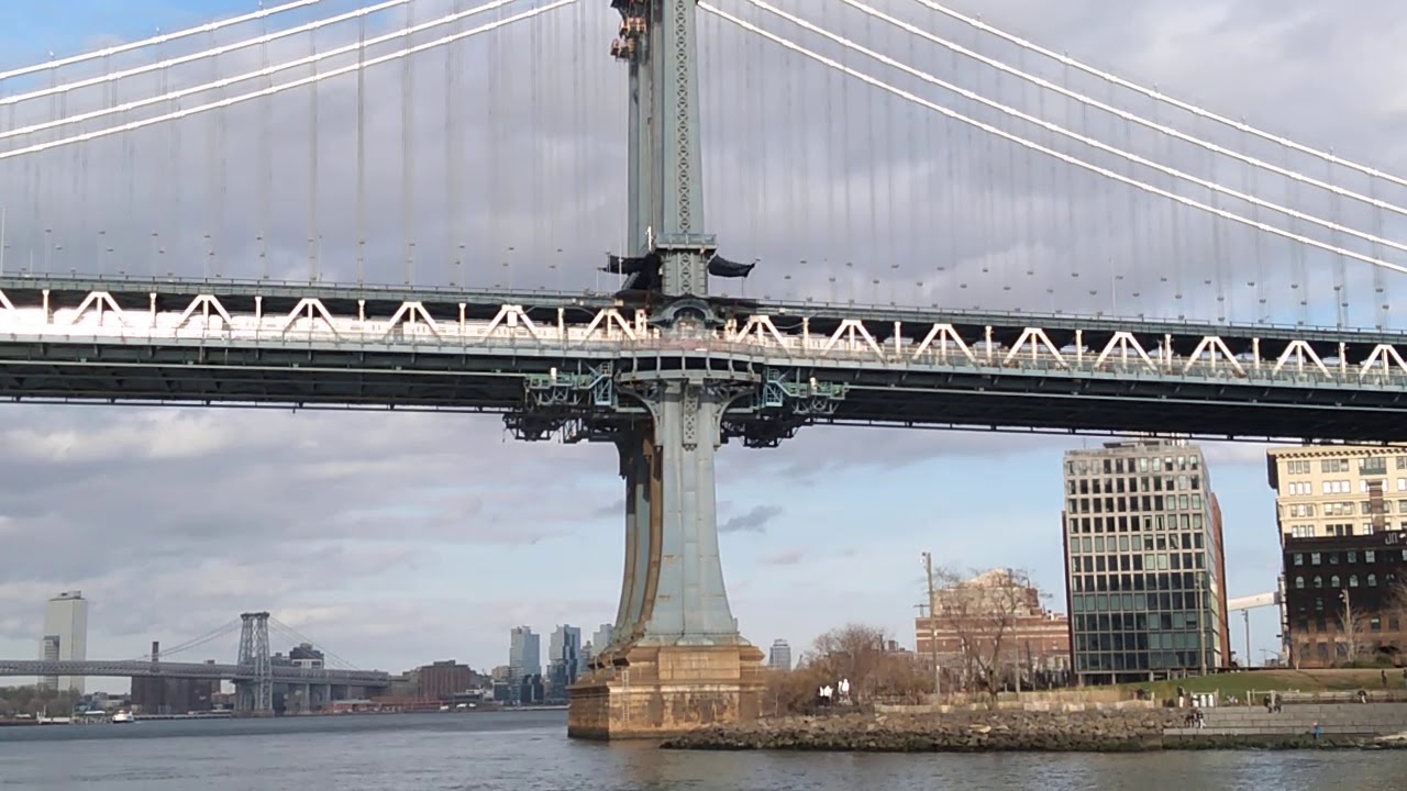 MTA New York subway crossing the Manhattan Bridge. (Peruvian railfan ...