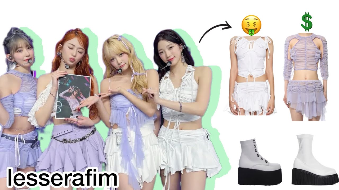 RANKING lesserafim *perfect night STAGE OUTFITS BY PRICE 🤑 #kpopfashion ...