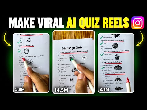 How to Make Quiz Video with Ai | Quiz Video Kaise Banaye | Quiz Video Editing