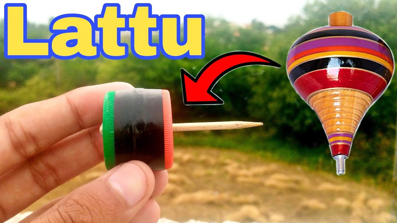 How to make lattu at home || Easy way to make with bottle cap || Smart ...