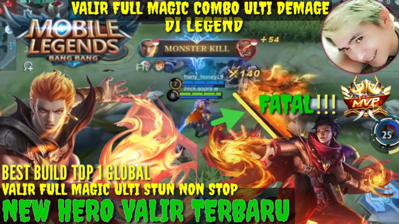 Valir Combo Build + Emblem Full Magic Auto Burn Full Damage Build Top 1 ...