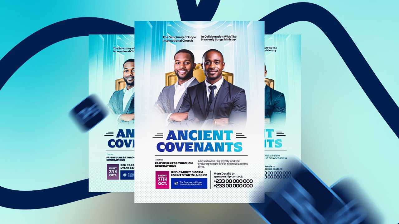 Church Flyer Design in Photoshop ️ | Ancient Covenants - YouTube
